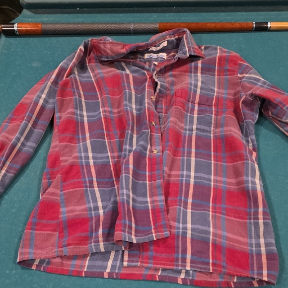 Duofold | Shirts | Mens Plaid Buttondown Shirt In Red And Blue | Poshmark
